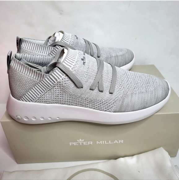 Peter Millar | Shoes | New Peter Millar Hyperlight Glide Sneakers Gray ...